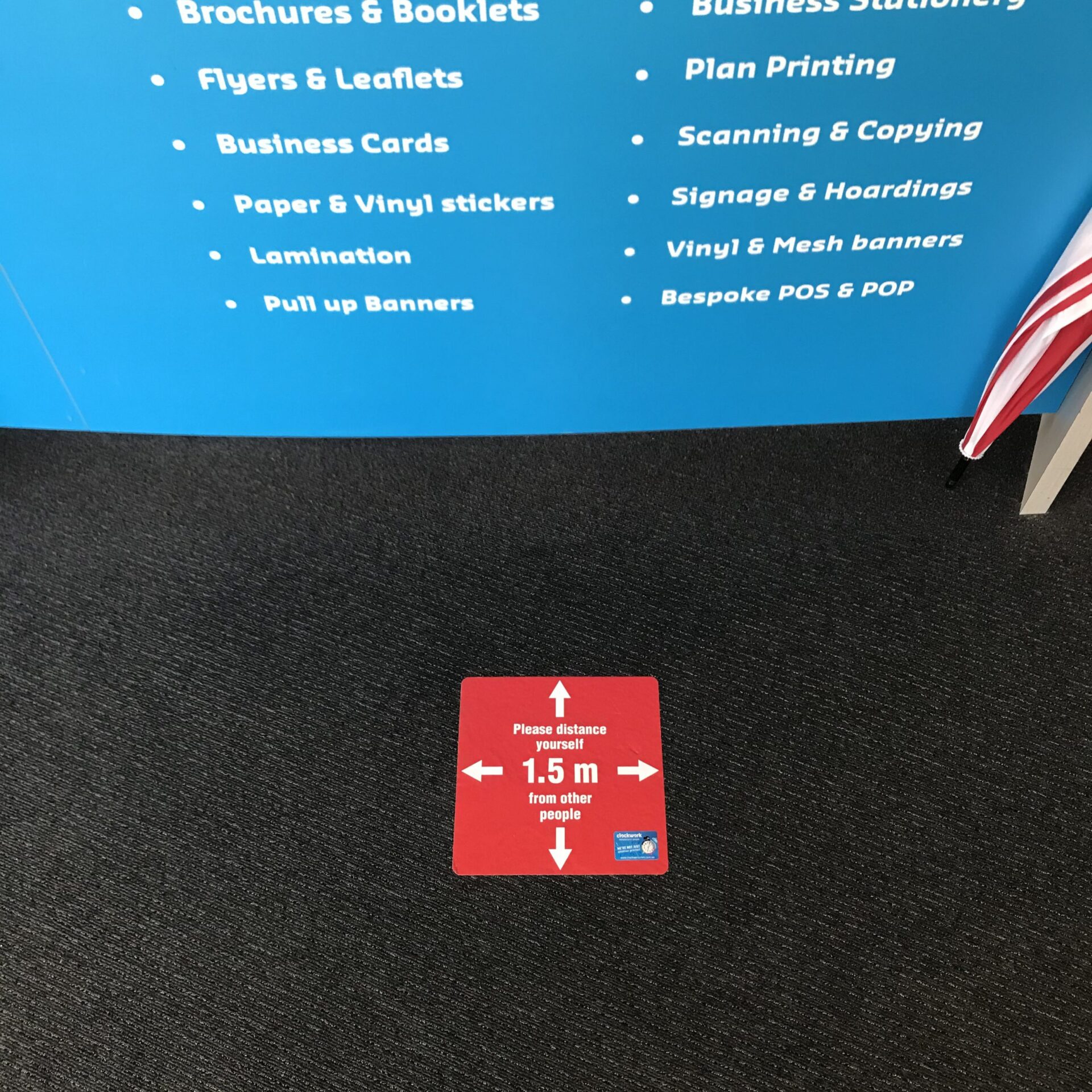 Social Distancing Floor Stickers - Social Distancing Floor Signs ...